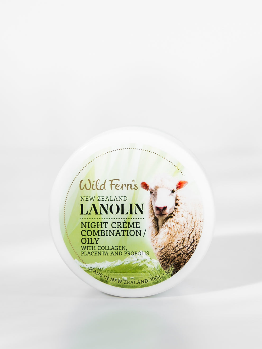 Lanolin Night Crème with Collagen (Combination to Oily), 100 g – Wild Ferns Australia